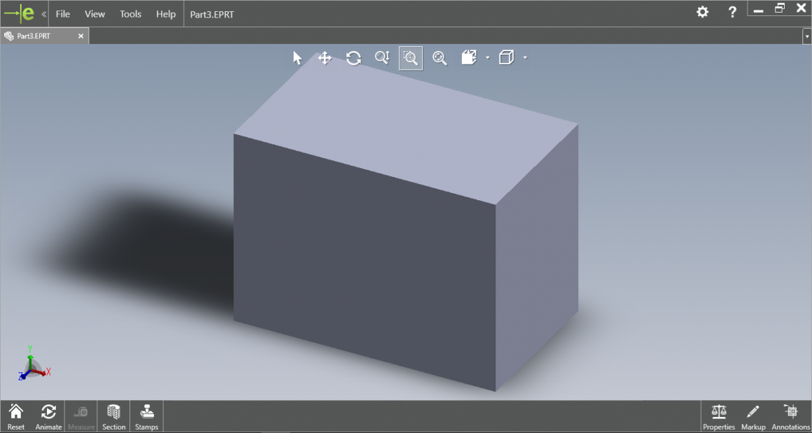 การแก้ไข View orientation ใน SolidWorks eDrawing