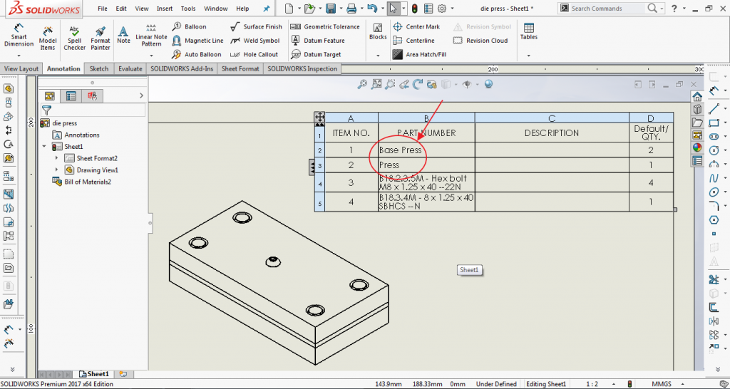 วิธีการทำ BOM เฉพาะ Toolbox