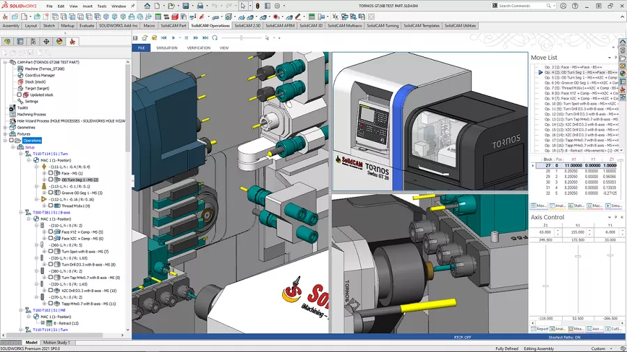 ซอฟต์แวร์ CAM เพิ่มประสิทธิภาพเครื่องจักร CNC Machining Center